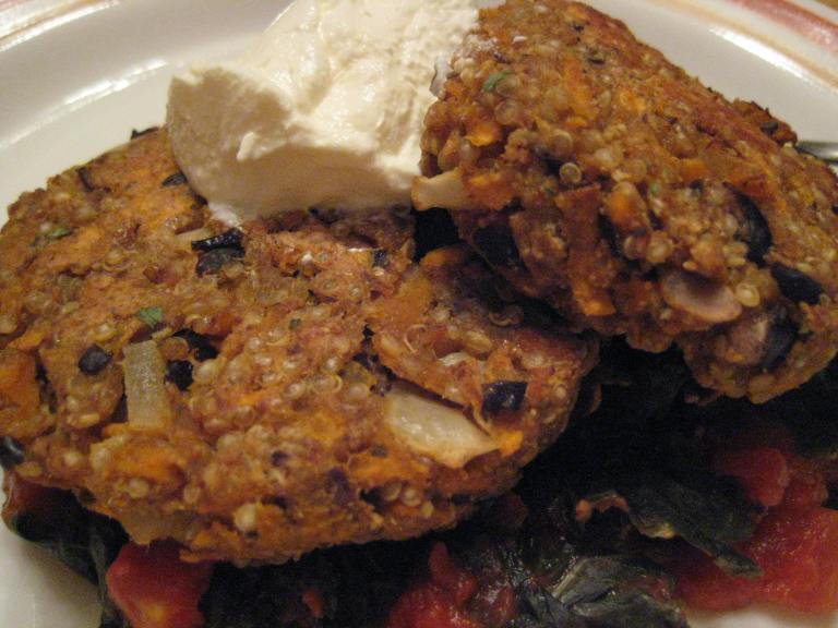 Chipotle Sweet Potato Quinoa Cakes | Small World Supper Club