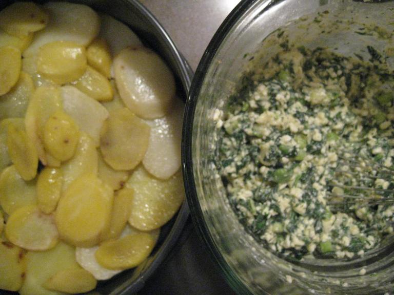 Springform Pan Goodness: Spinach Torta with Potato Crust | Small World ...